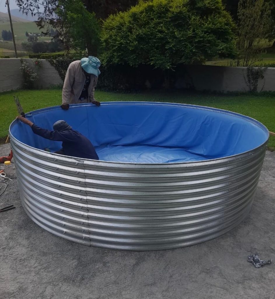 Pools & Tubs | RainQueen Corrugated Steel Products